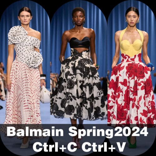Balmain Spring Summer 2024 Ctrl+C Ctrl+V - RUNWAY MAGAZINE ® Official