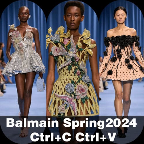 Balmain Spring Summer 2024 Ctrl+C Ctrl+V - RUNWAY MAGAZINE ® Official
